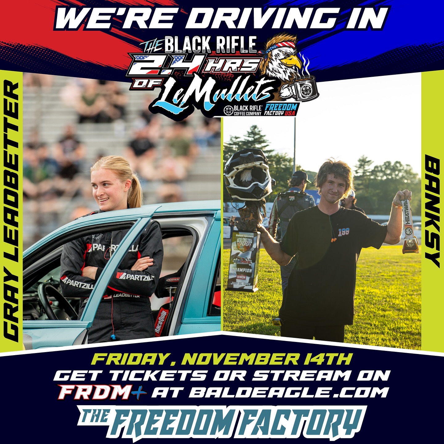 Watch Gray Leadbetter and Banksy TONIGHT in the 2.4 Hours of LeMullets ...